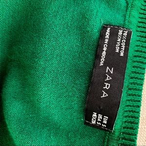 Zara | Sweaters | Zara Green Cardigan | Poshmark
